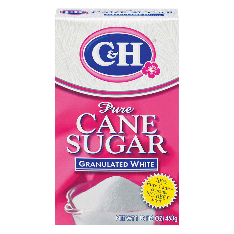 C & H Pure Cane Granulated White Sugar 1lb - C&H Sugar – BevMo!