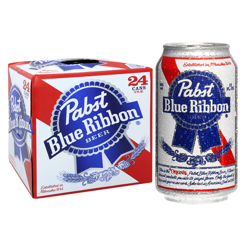 Pabst Blue Ribbon 24pk 12oz Can 4.6% ABV - Pabst – BevMo!
