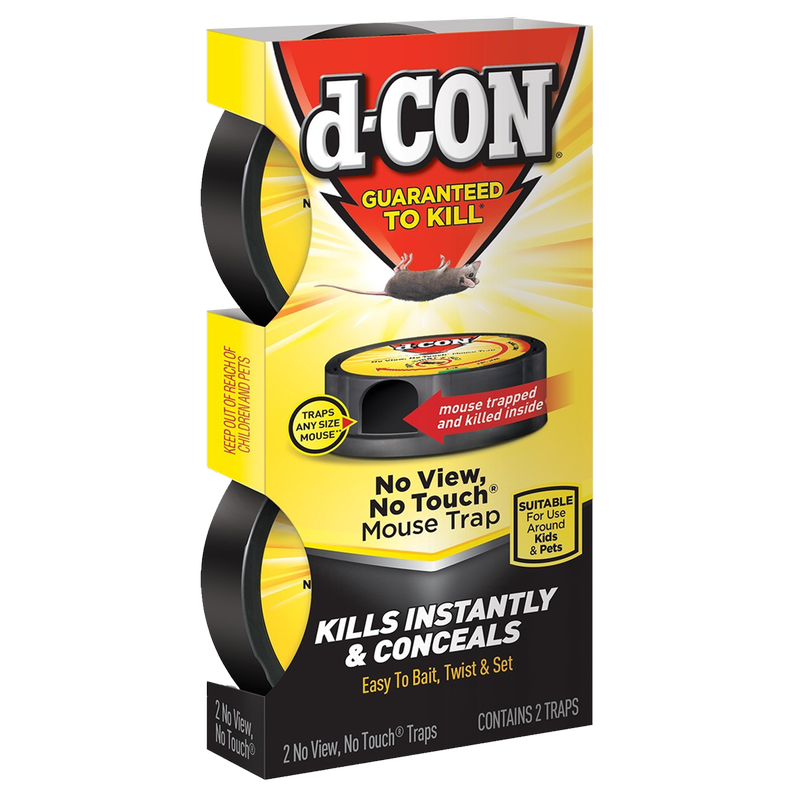 D-Con No Touch No View Mouse Trap 2pk - D-Con – BevMo!
