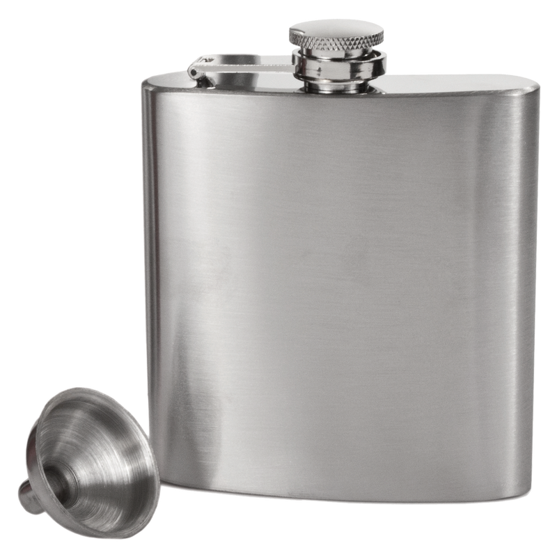 True Stainless Steel Flask with Funnel 6oz - TRUE – BevMo!