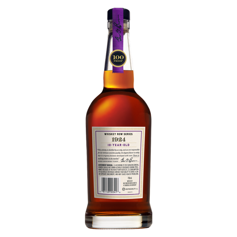 Old Forester Kentucky 1924 10YR 750ml (80 proof) - Old Forester – BevMo!