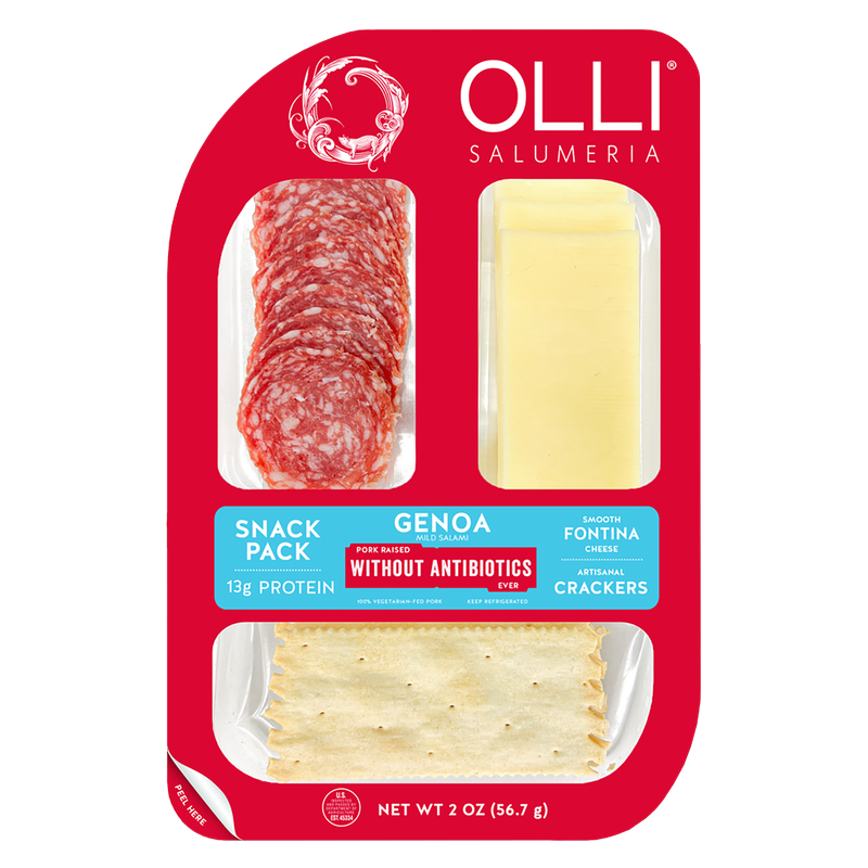 Olli Genoa Salami & Fontina Cheese Snack Pack - 2oz - Olli – BevMo!