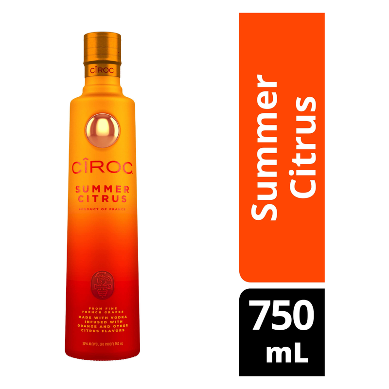 Ciroc Summer Citrus Vodka 750ml (70 Proof) - Ciroc – BevMo!