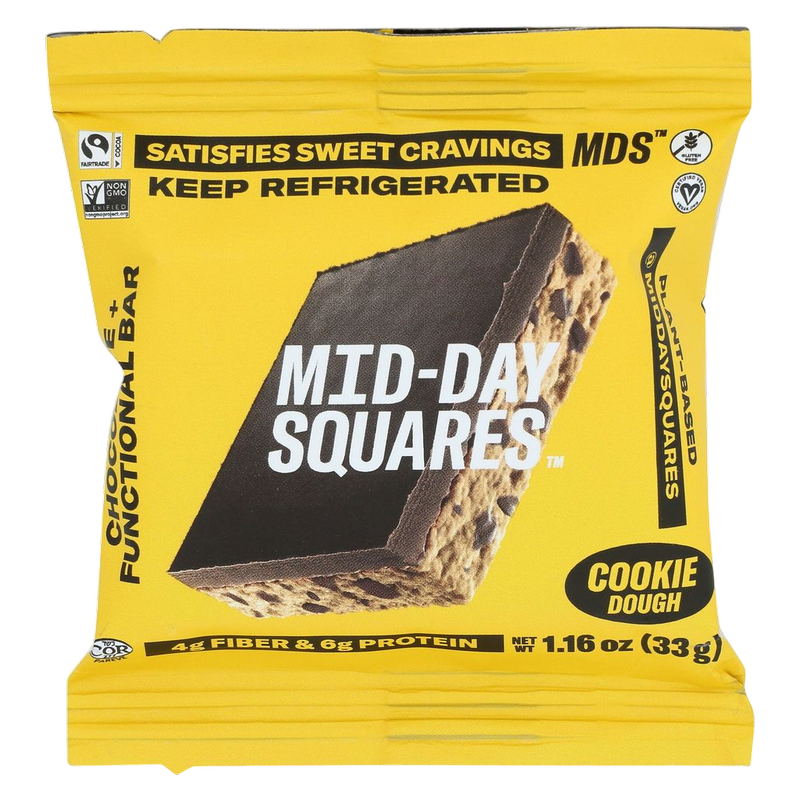 Mid-Day Squares Cookie Dough, 1.16oz - Mid-Day Squares Inc – BevMo!