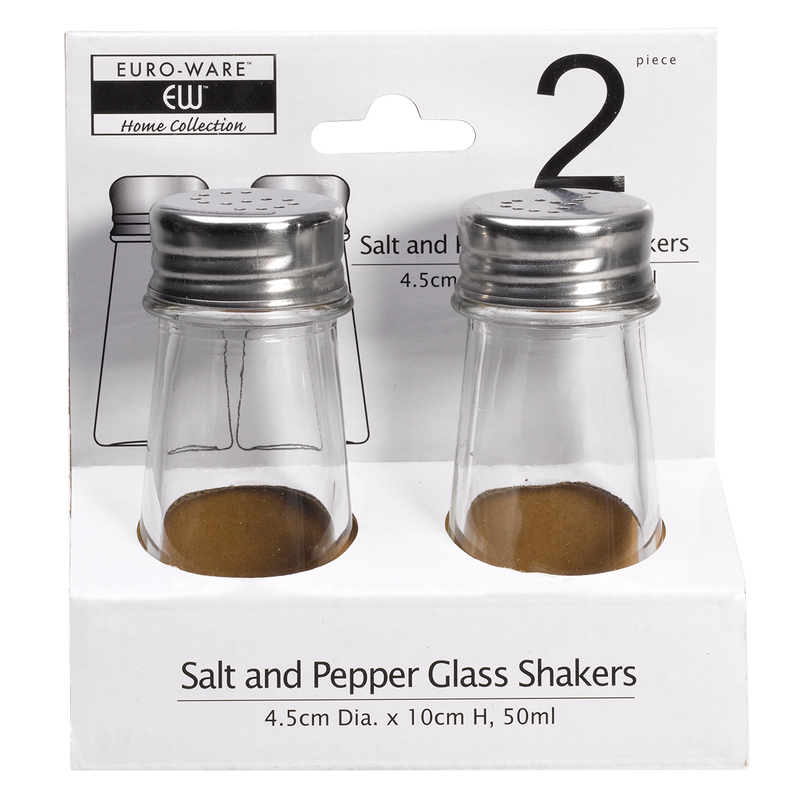 Euro-Ware Salt & Pepper Glass Shakers - BevMo! – BevMo!