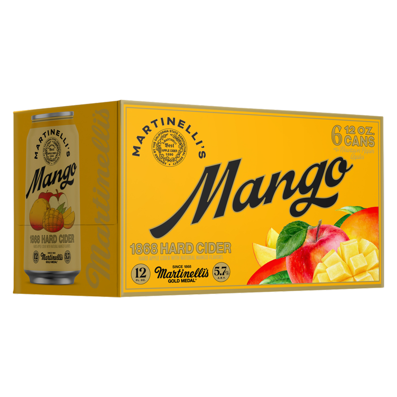 Martinelli's 1868 Mango Cider 6pk 12oz Can - Martinelli's 1868 – BevMo!