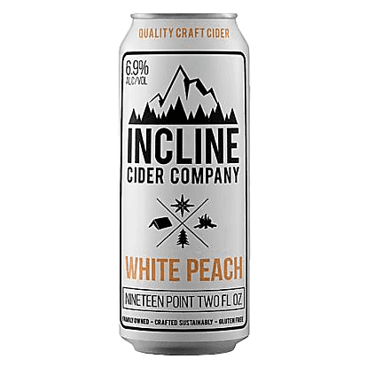 Incline White Peach Cider Single 19.2oz Can - Incline – BevMo!