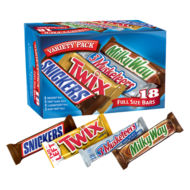 Chocolate Bar Variety Box, 18 piece - Milky Way – BevMo!
