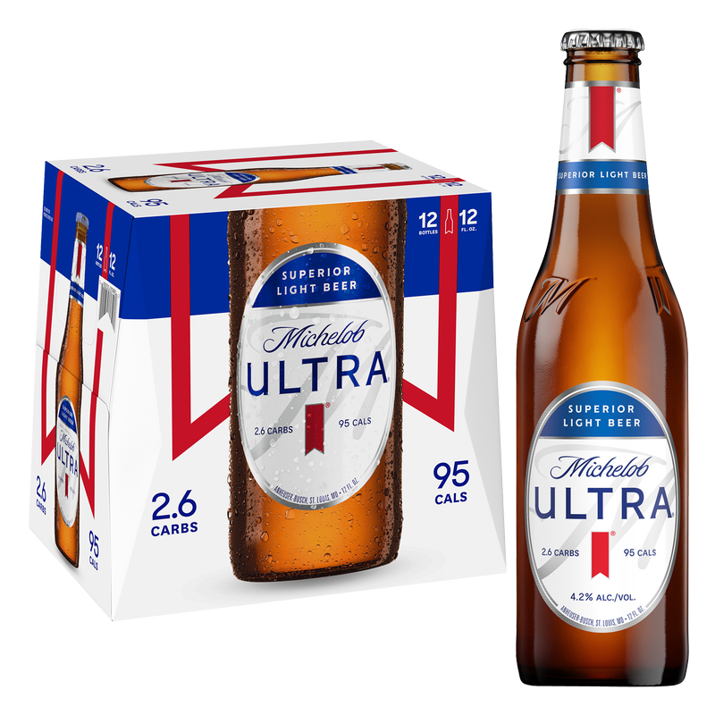 Michelob Ultra 12pk 12oz Btl 4.2% ABV - Michelob ULTRA – BevMo!