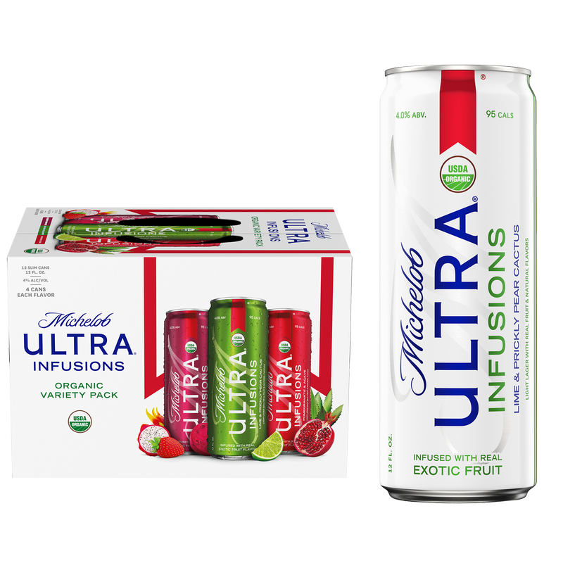 Michelob Ultra Organic Pack Pure Gold & Infusions 12pk 12oz Can 3.8% ...