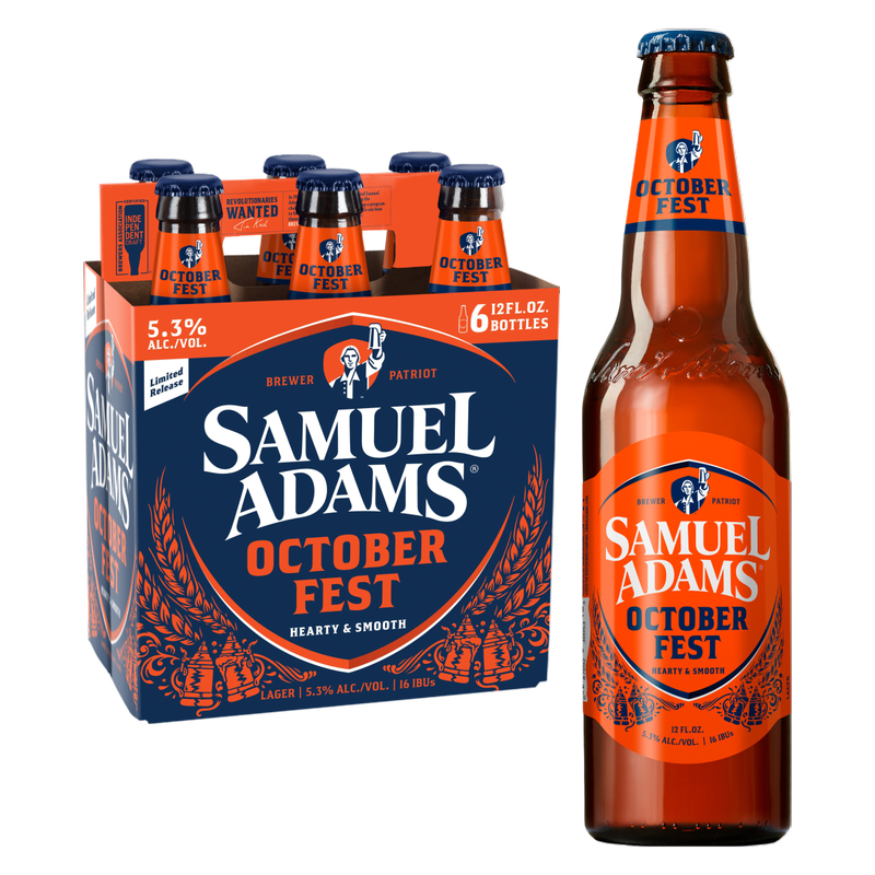 Sam Adams Seasonal - Octoberfest 6pk 12oz Btl 5.3% ABV – BevMo!