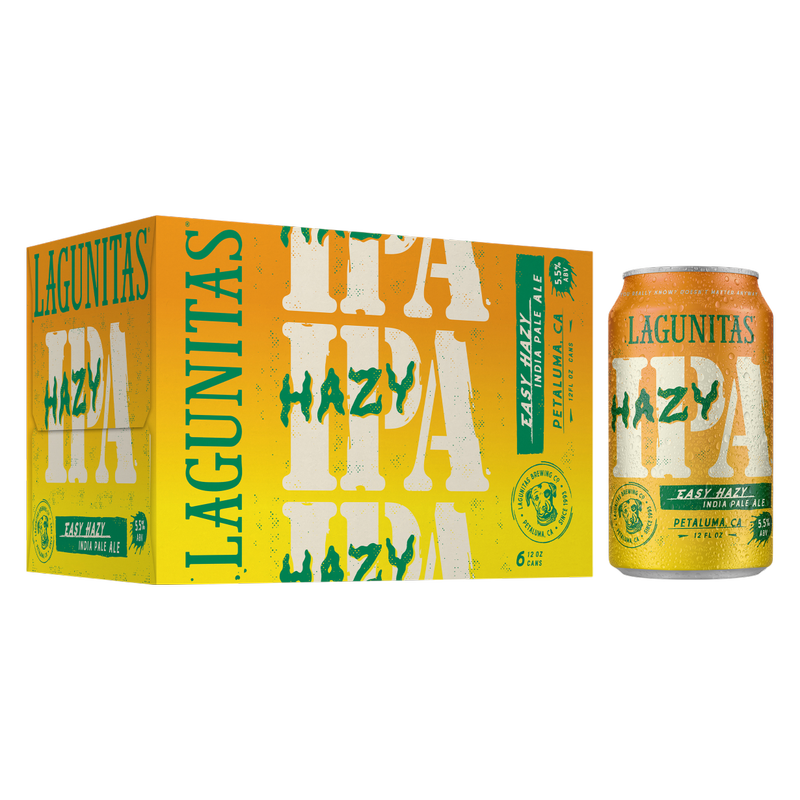Lagunitas Hazy IPA 6pk 12oz Can 5.5% ABV - Lagunitas – BevMo!
