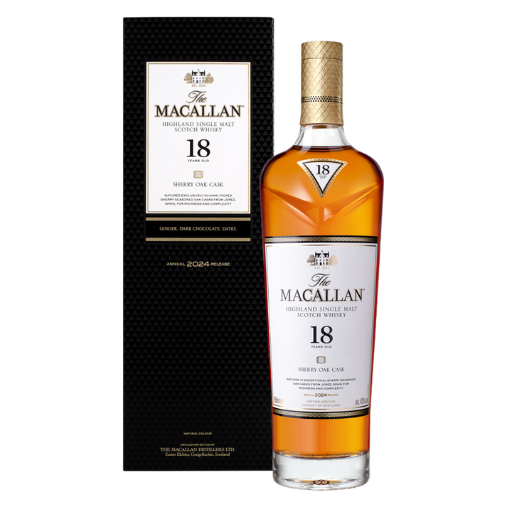 Macallan 18 Yr Sherry Oak 750ml (86 Proof) - Macallan – BevMo!