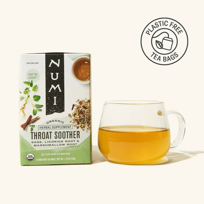 Numi Organic Throat Soother Tea 18ct Box - Numi Organic Tea – BevMo!