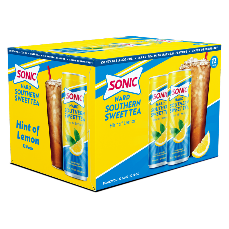 Sonic Hard Southern Tea 12pk 12oz Can 5% ABV - Sonic Hard – BevMo!