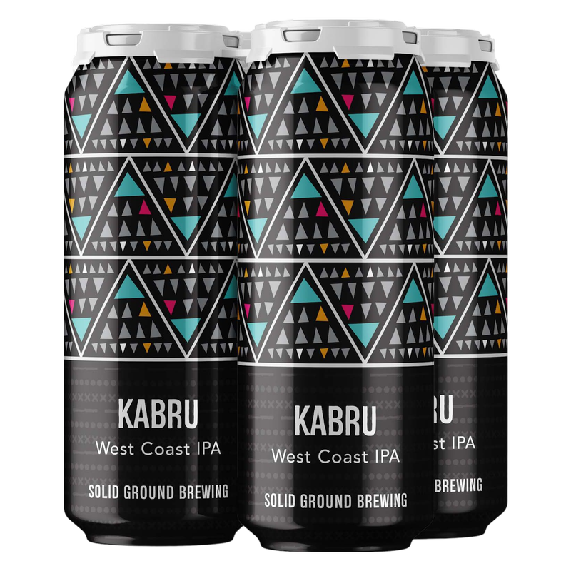Solid Ground Brewing Kabru IPA 4pk 16oz Cans - Solid Ground – BevMo!