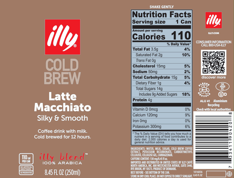 Illy Latte Macchiato Cold Brew 8.5oz Can - Illy – BevMo!