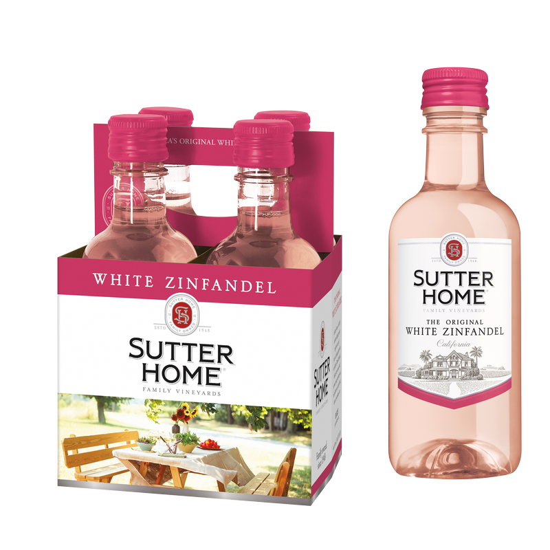 Sutter Home White Zinfandel 4pk 187ml - Sutter Home – BevMo!