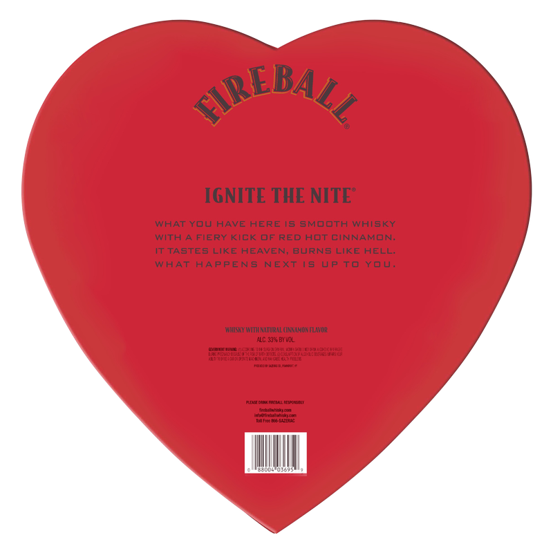 Fireball Cinnamon Whiskey Heart Gift Pack 10pk 50ml - Fireball – BevMo!