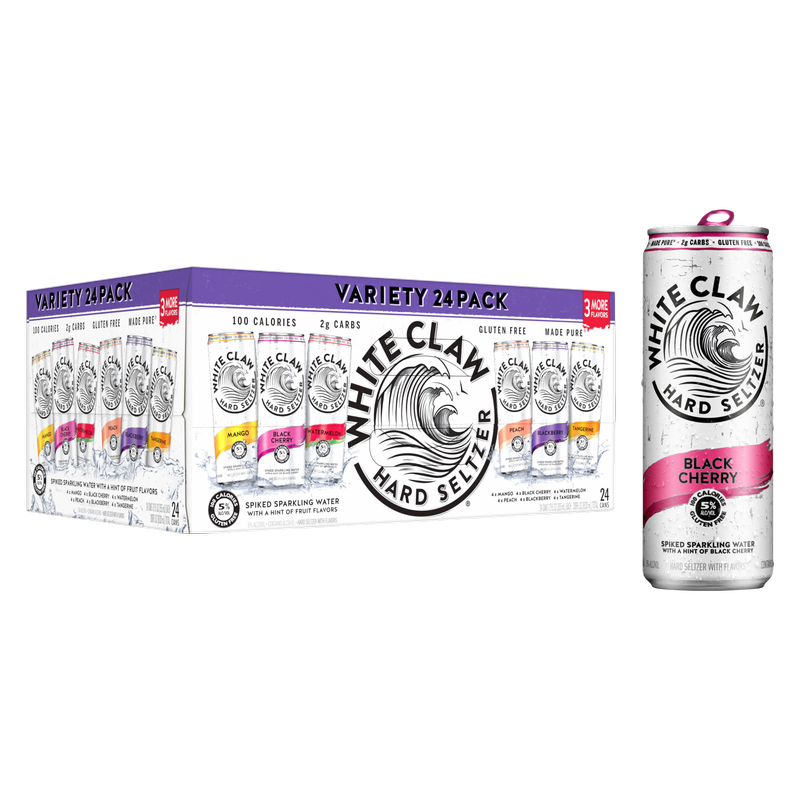 White Claw Hard Seltzer Variety 24pk 12oz Can - White Claw – BevMo!