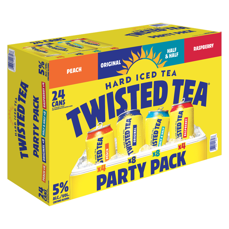 Twisted Tea Party Pack 24pk 12oz Cans 5% ABV - Twisted Tea – BevMo!