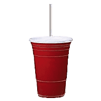 Red Cup Living Cup W/ Lid & St 24oz - Red Cup Living – BevMo!