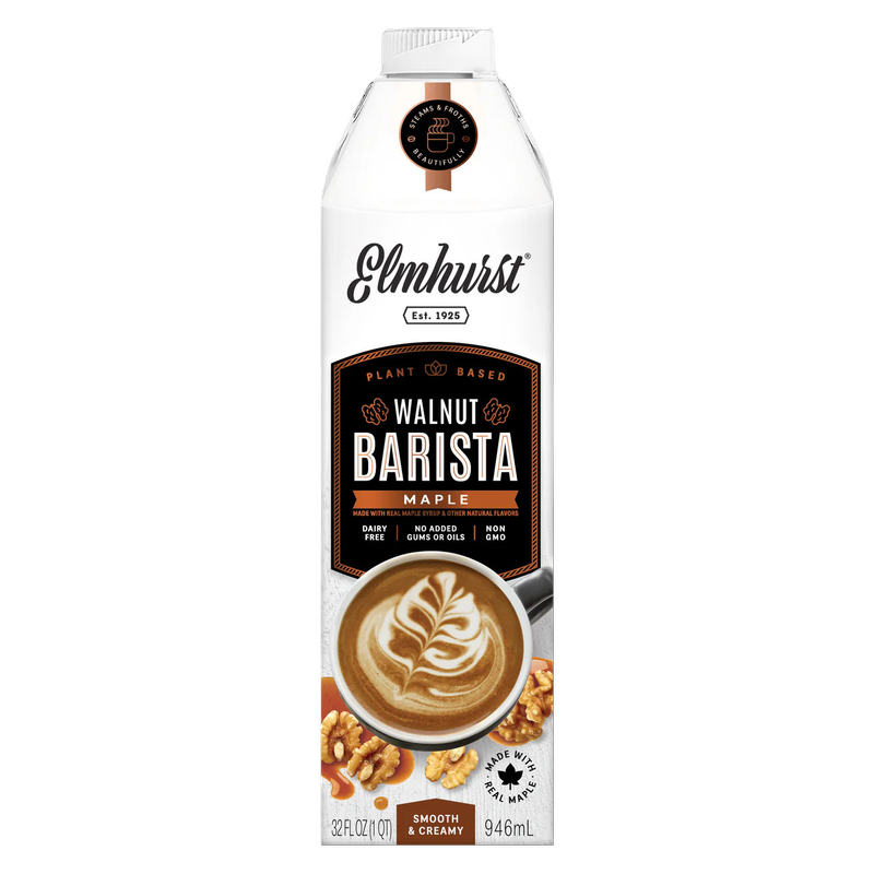 Elmhurst Barista Edition Maple Walnut Creamer 32oz Ctn - Elmhurst – BevMo!