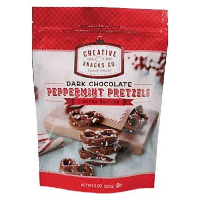 Creative Snacks Dark Chocolate Peppermint Pretzels 9oz - BevMo! – BevMo!