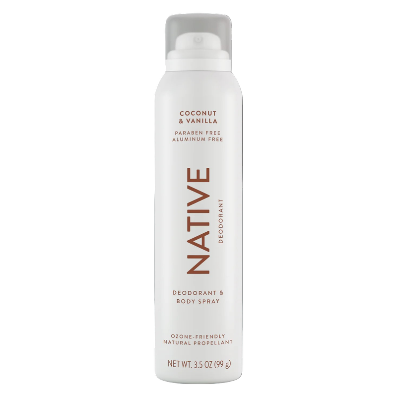 Native Whole Body Deodorant Spray, Coconut & Vanilla, 3.5 oz - Native ...