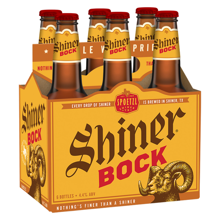 Shiner Bock Beer 6pk 12oz Btl 4.4% ABV - Shiner – BevMo!