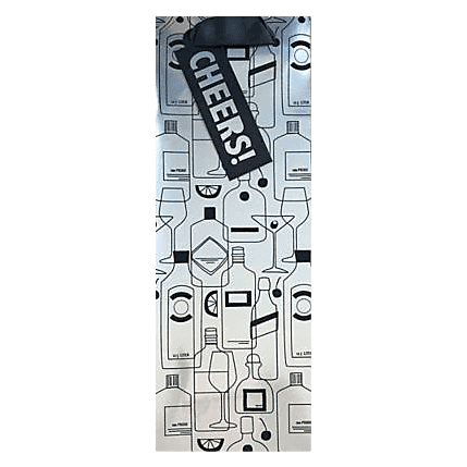 The Gift Wrap Company Metallic Cheer Bottle Bag - The Gift Wrap Company ...