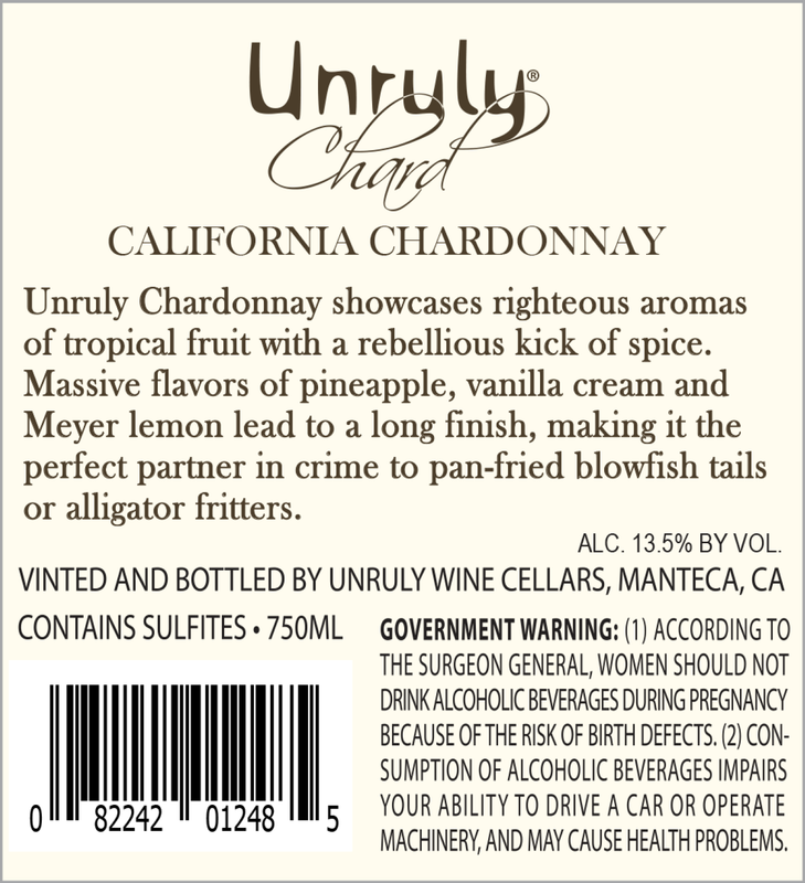 Unruly Chardonnay 750ml - Unruly – BevMo!