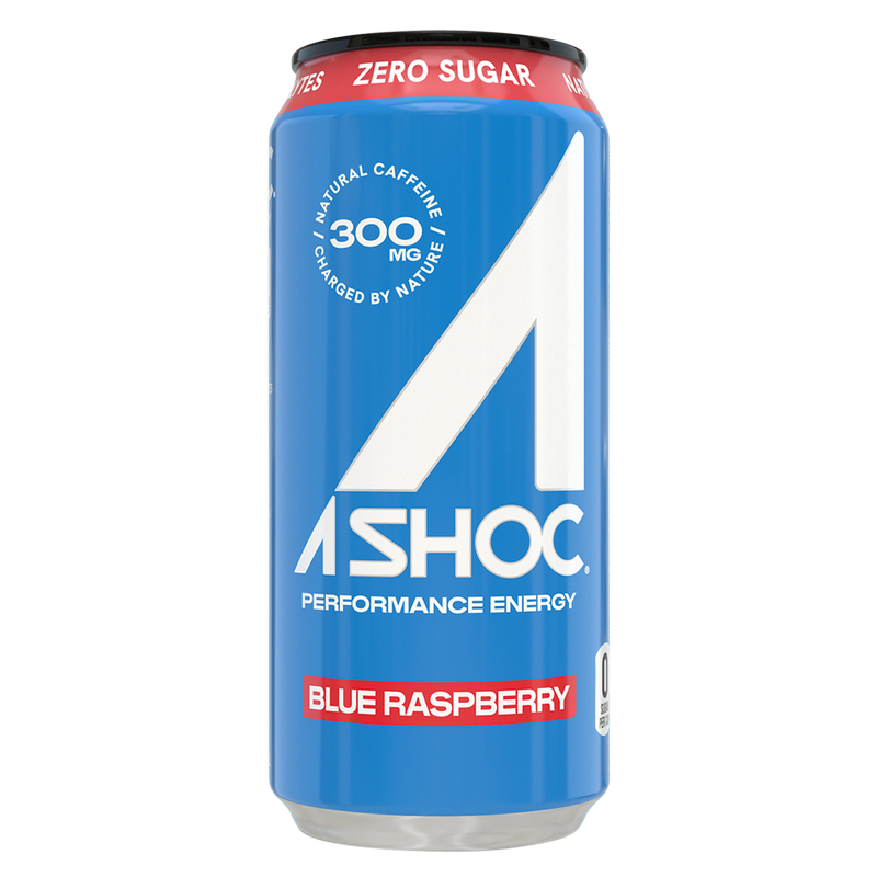 ASHOC Blue Razz 16oz - Adrenaline Shoc – BevMo!