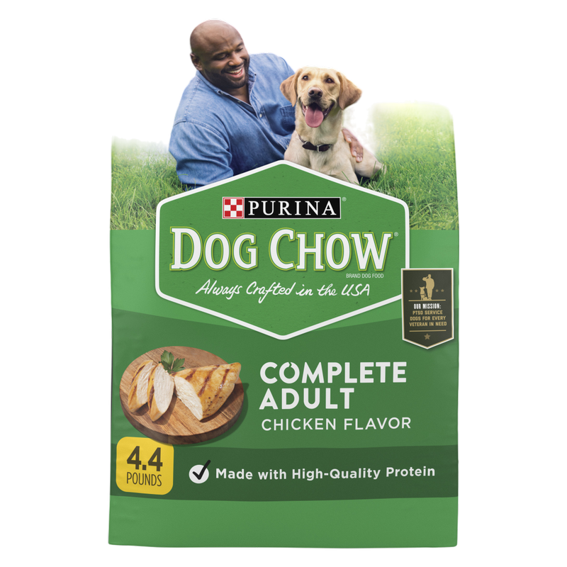 Purina Complete Adult Chicken Flavor Dog Chow 4.4lb - Purina – BevMo!