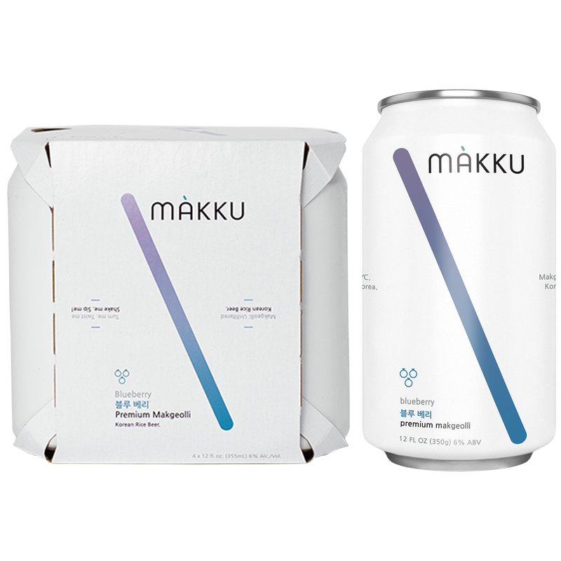 Makku Blueberry Rice Beer 4pk 12oz Can 6.0% ABV - Makku – BevMo!