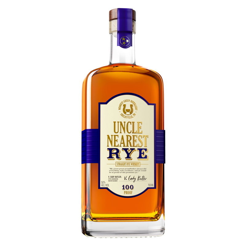 Uncle Nearest Straight Rye 750 ml (100 proof) - Uncle Nearest – BevMo!