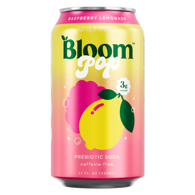 Bloom Pop Raspberry Lemonade 12oz Can - Bloom Pop – BevMo!