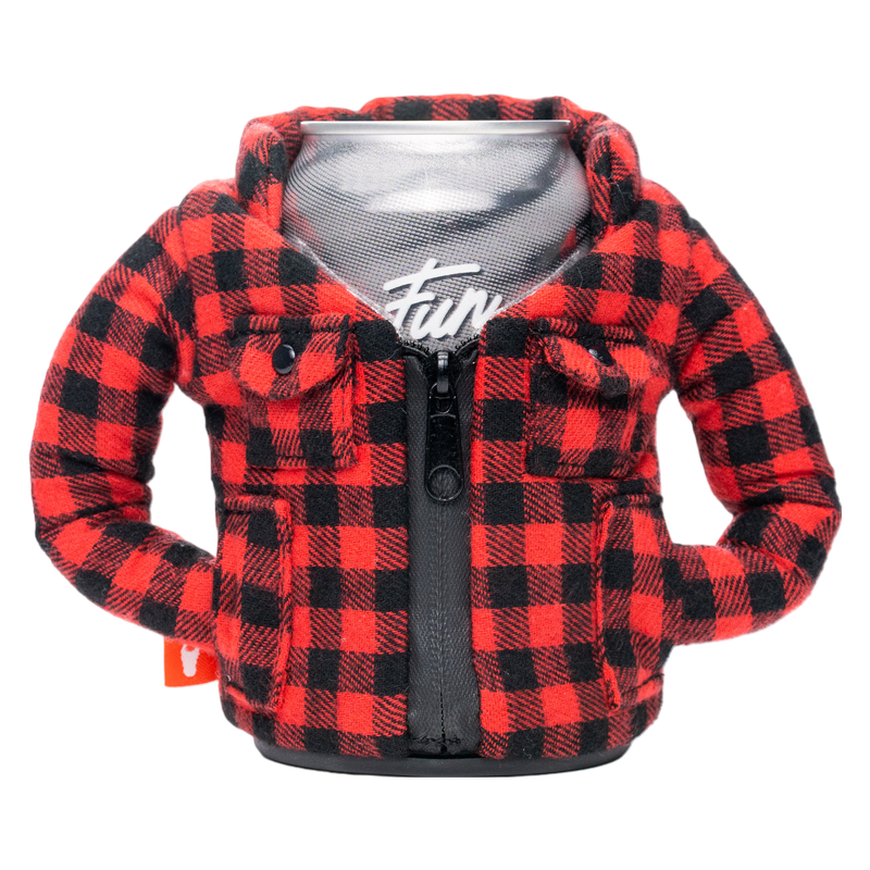 Beer Koozie - Lumberjack Red - Puffin Drinkwear – BevMo!