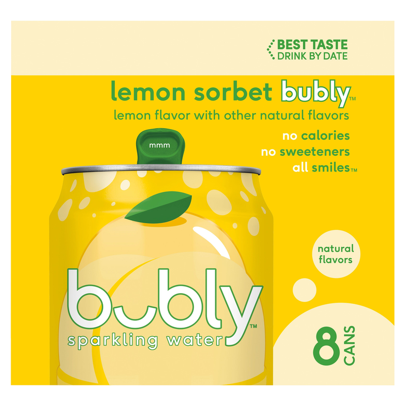 Bubly Lemon Sorbet 8pk 12oz Can – BevMo!