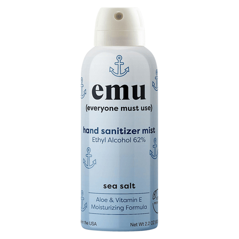 Everybody Must Use Hand Sanitizer Mist Sea Salt (2.2 OZ) - EMU Hand ...