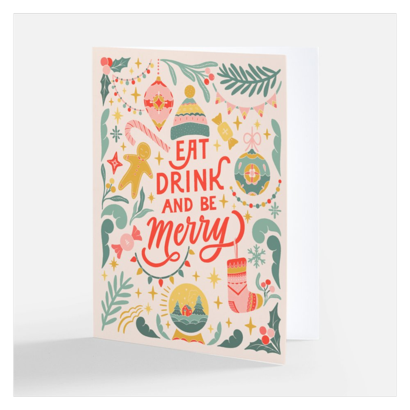 Eat Drink and Be Merry Card - Metro Design – BevMo!