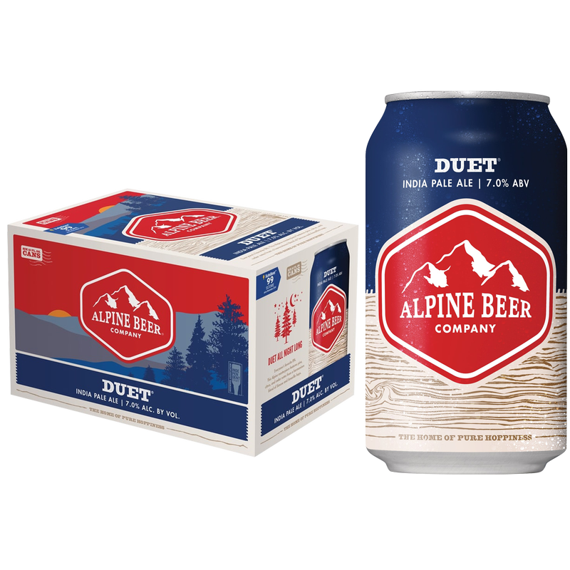 Alpine Duet IPA 6pk 12oz Can 7.0% ABV - Alpine – BevMo!
