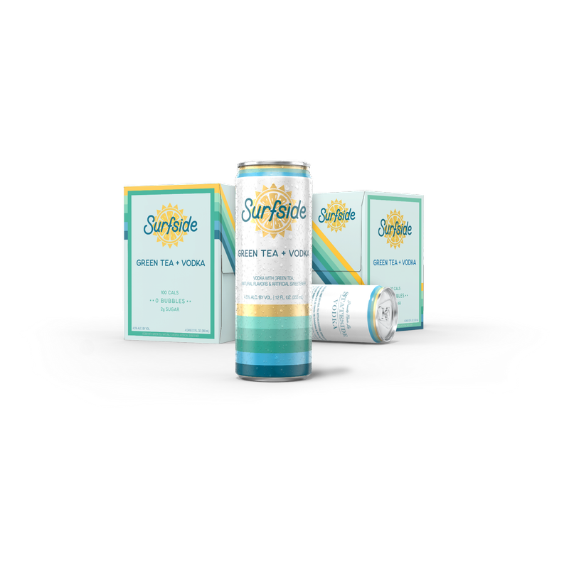 Surfside Green Tea Vodka 4pk 12oz Can - Surfside – BevMo!