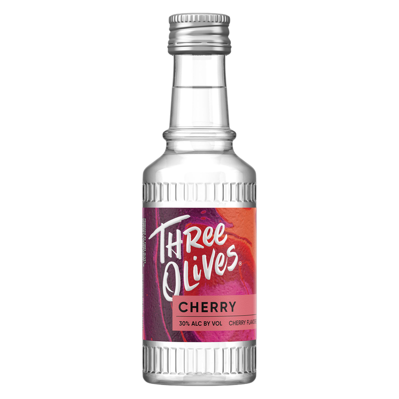 Three Olives Vodka Cherry 50ml (60 Proof) - Three Olives – BevMo!