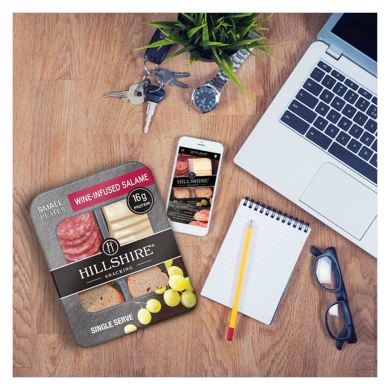 Hillshire Snacking Protein Small Plates Wine-Infused Salame & White ...