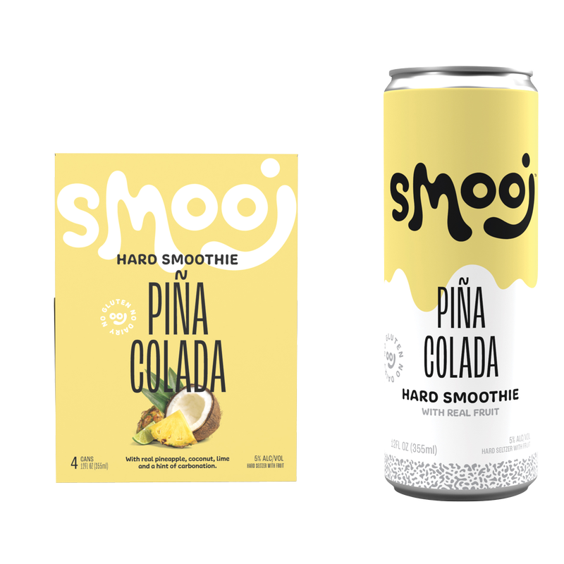 Smooj Pina Colada Hard Seltzer Smoothie 4pk 12oz Can 5.0% ABV - Smooj ...