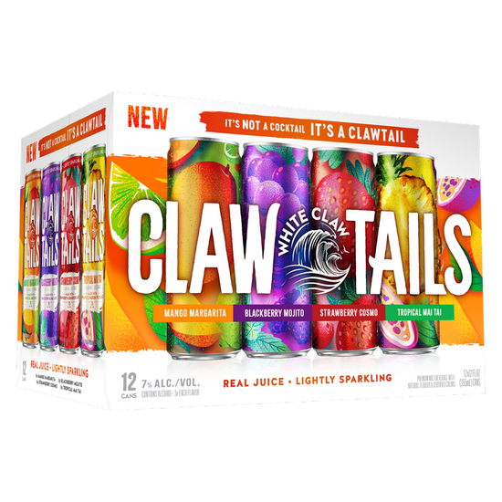 White Claw Clawtails 12pk 12oz Can 7% ABV - White Claw – BevMo!