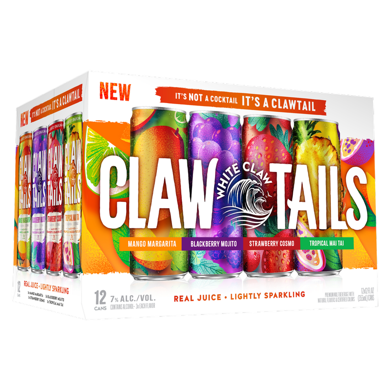 White Claw Clawtails 12pk 12oz Can 7% ABV - White Claw – BevMo!