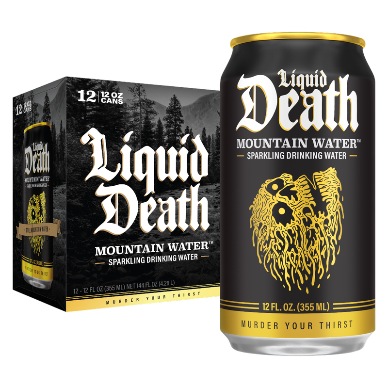 Liquid Death Sparkling Mountain Water 12pk 12oz Can - Liquid Death – BevMo!