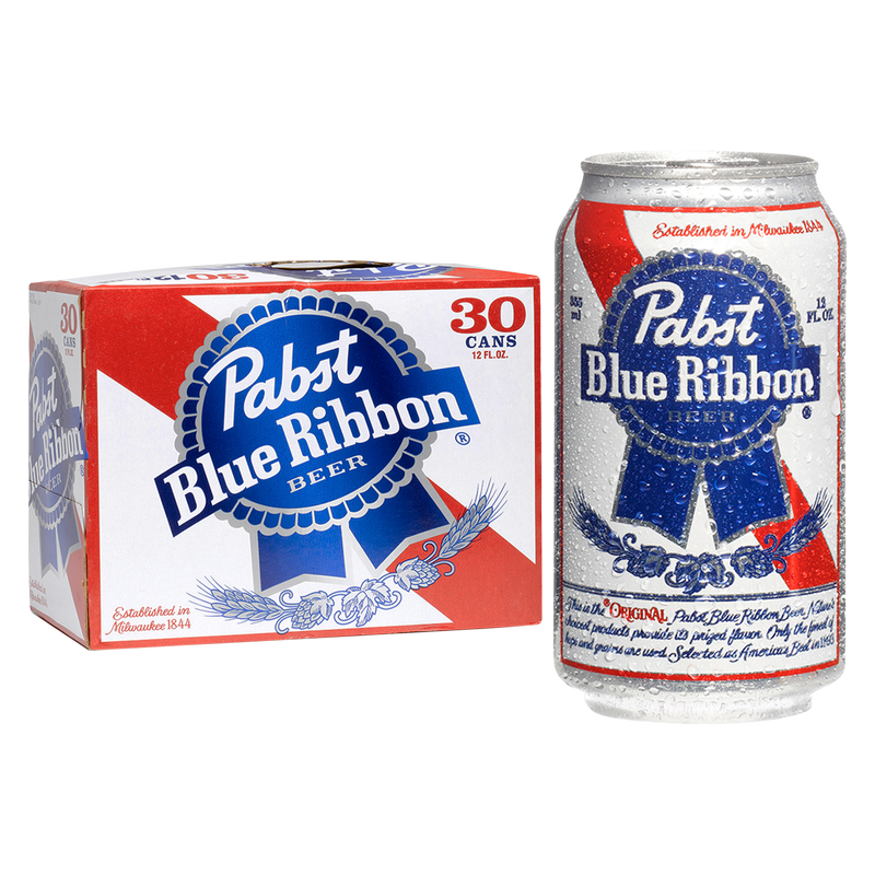Pabst Blue Ribbon 30pk 12oz Can 4.6% ABV - Pabst – BevMo!
